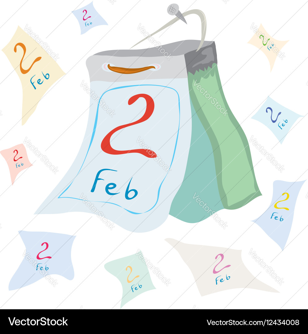 Endless groundhog day Royalty Free Vector Image