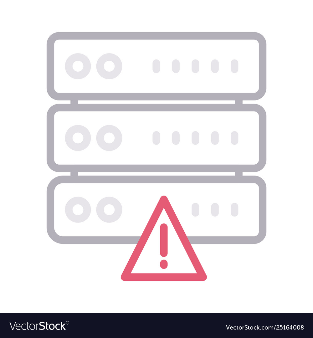 Error server Royalty Free Vector Image - VectorStock