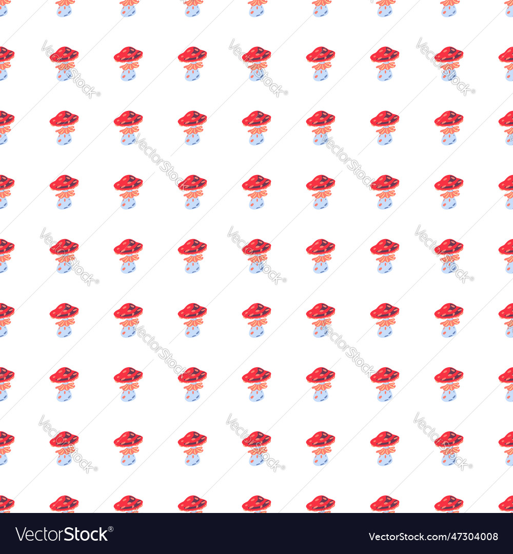 Magical magic fly agaric seamless pattern Vector Image