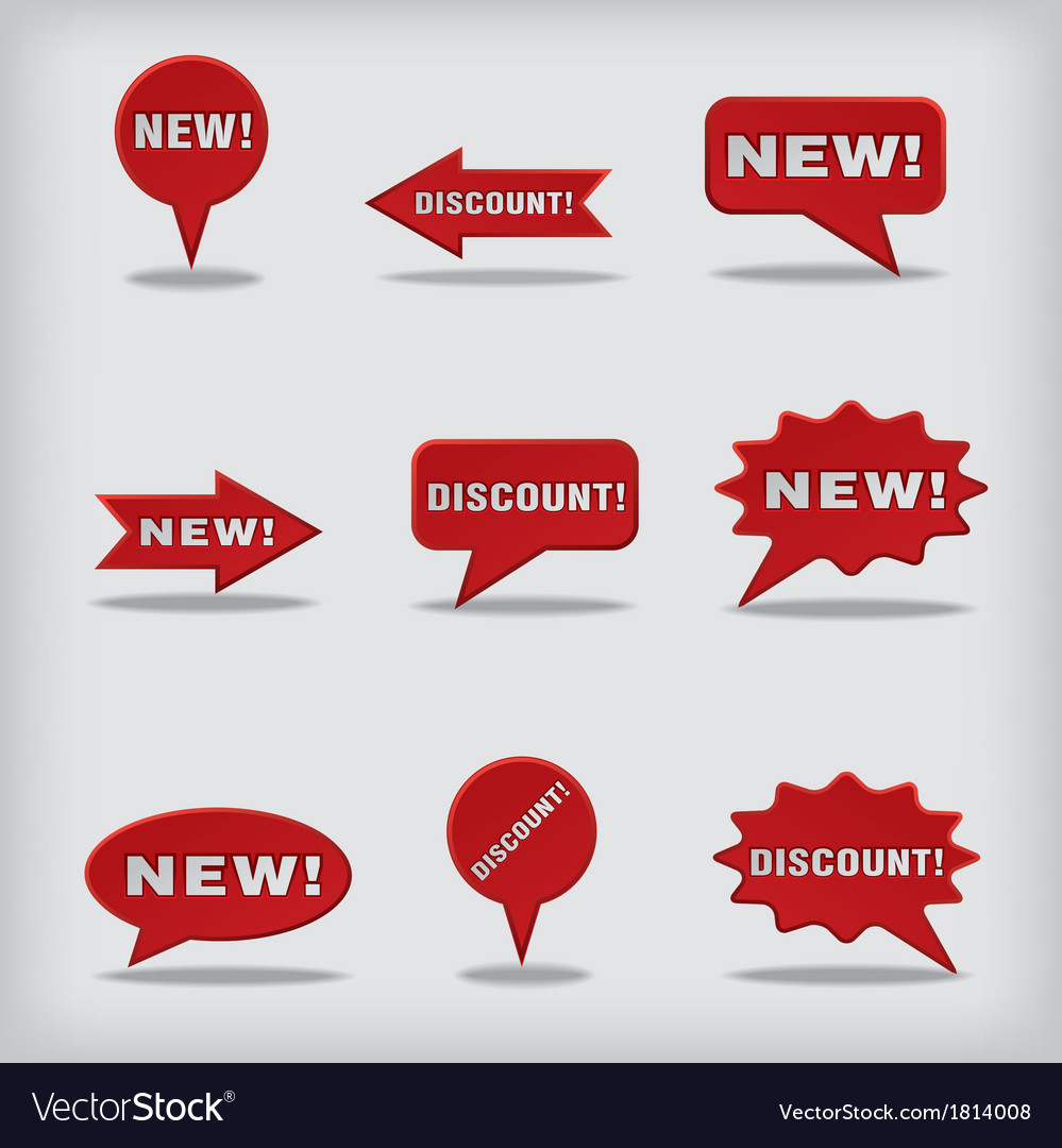New signs Royalty Free Vector Image - VectorStock