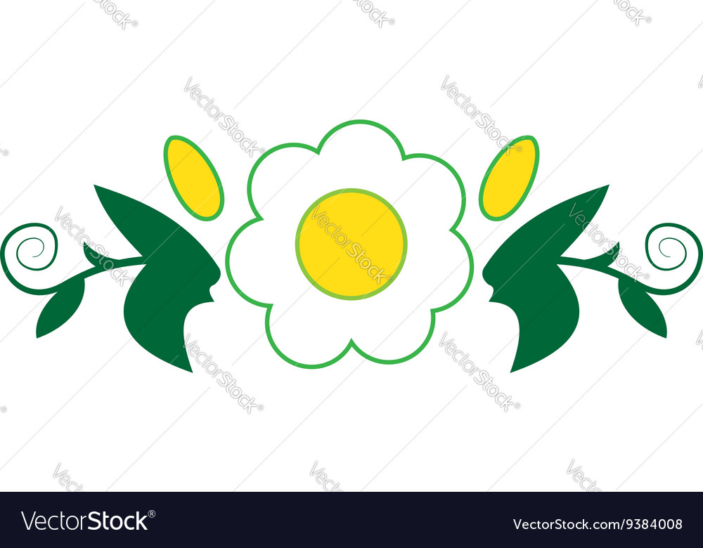 Simple floral pattern Royalty Free Vector Image