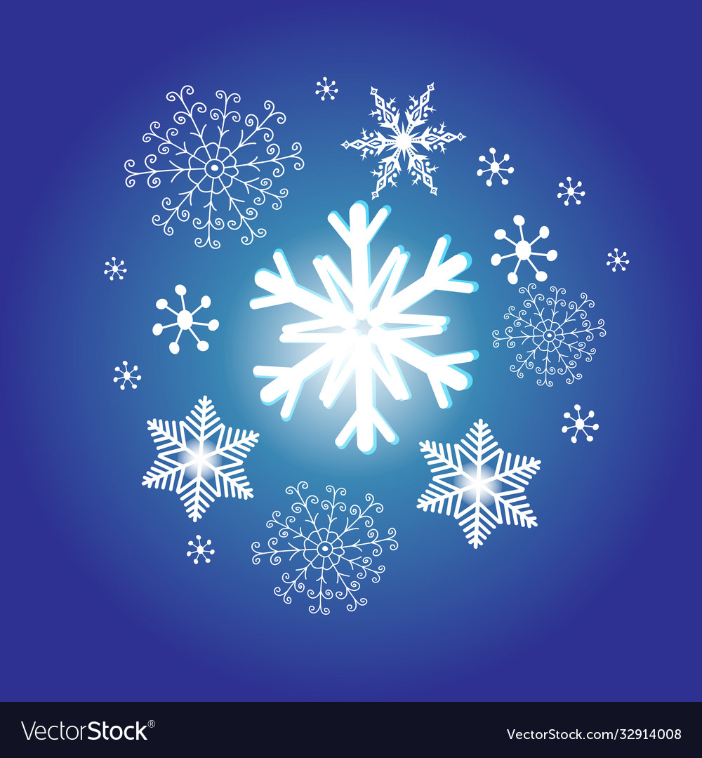 Snow background Royalty Free Vector Image - VectorStock