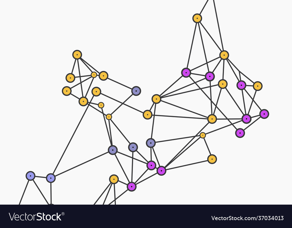 Abstract network minimalistic design Royalty Free Vector