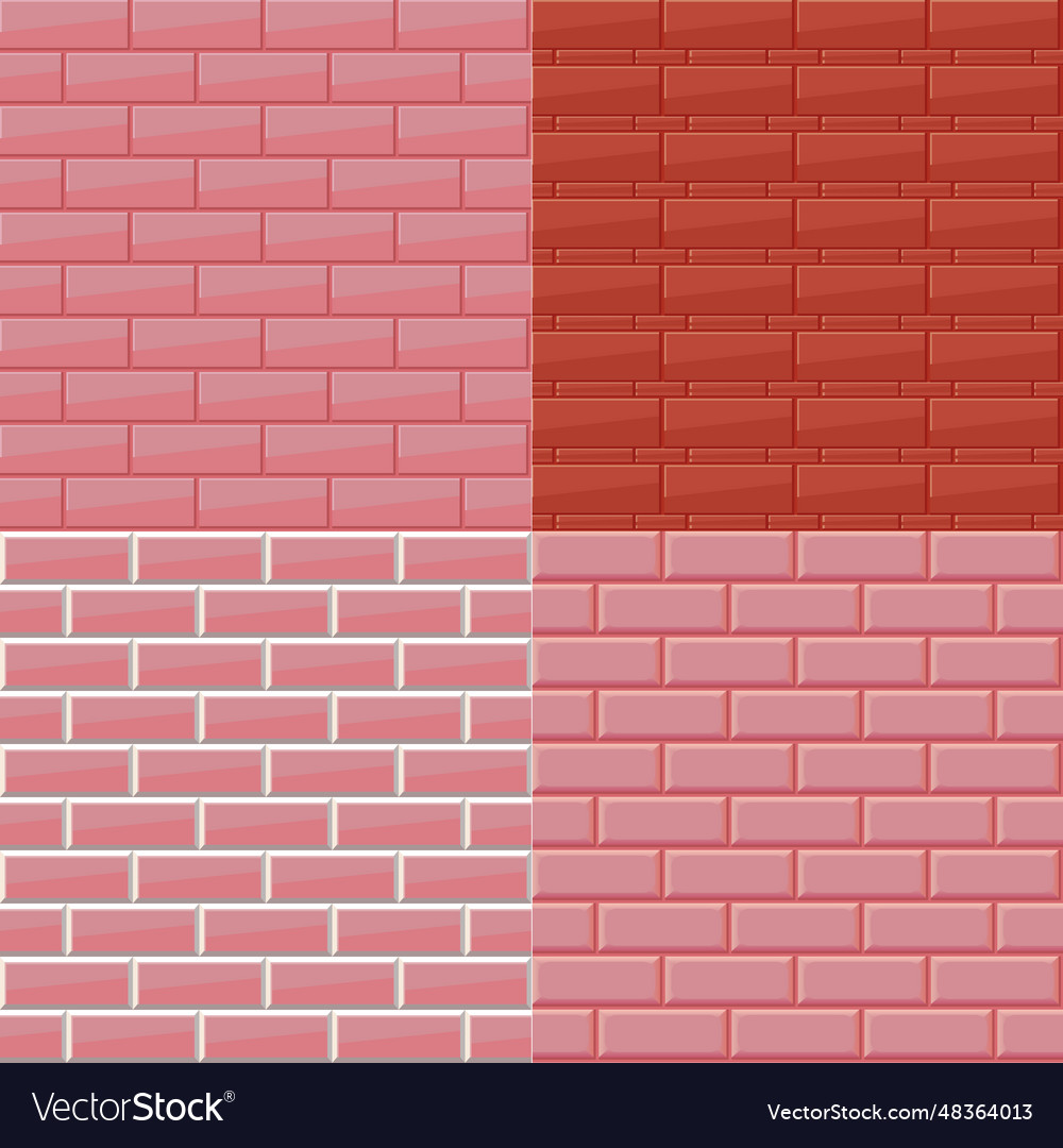 Architecture rustication types set smoth Vector Image