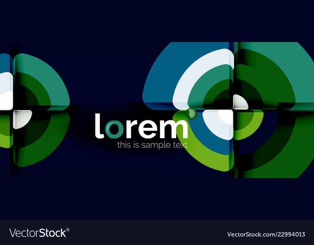 Circles and triangles geometric abstract Vector Image