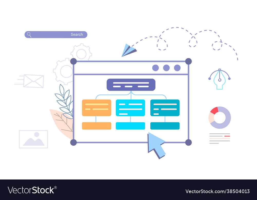 Java Python Php Building Website Project Vector Image
