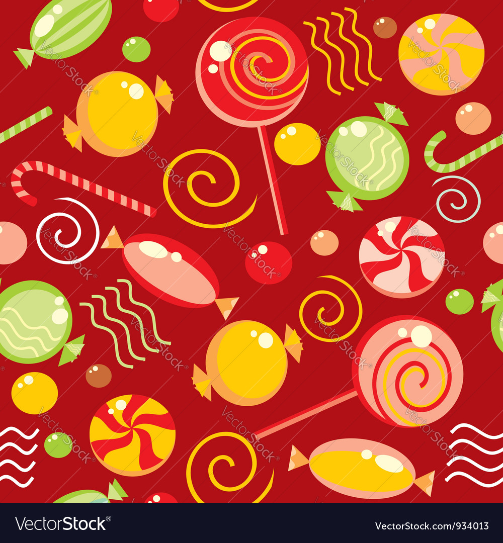 Seamless candy background Royalty Free Vector Image