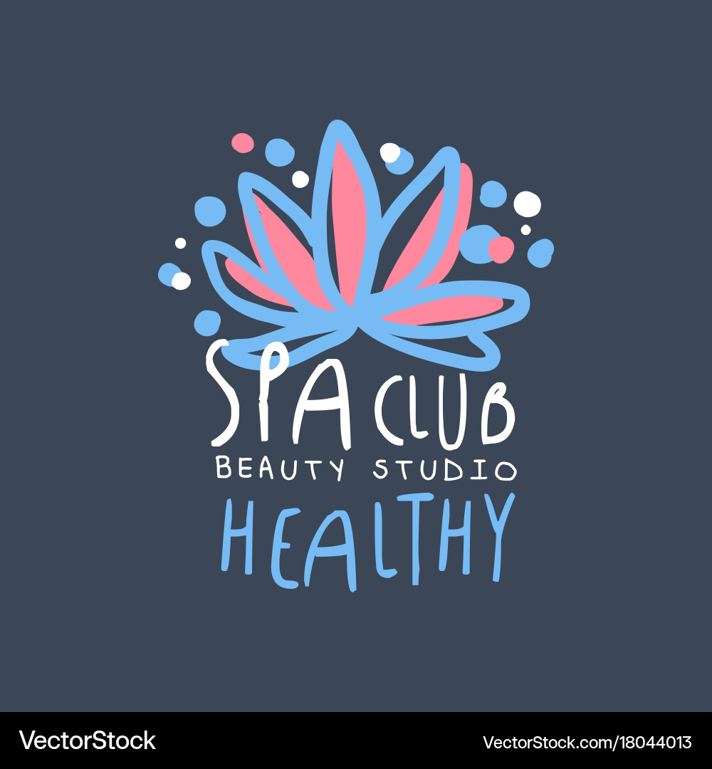Spa club beauty studio logo design emblem Vector Image