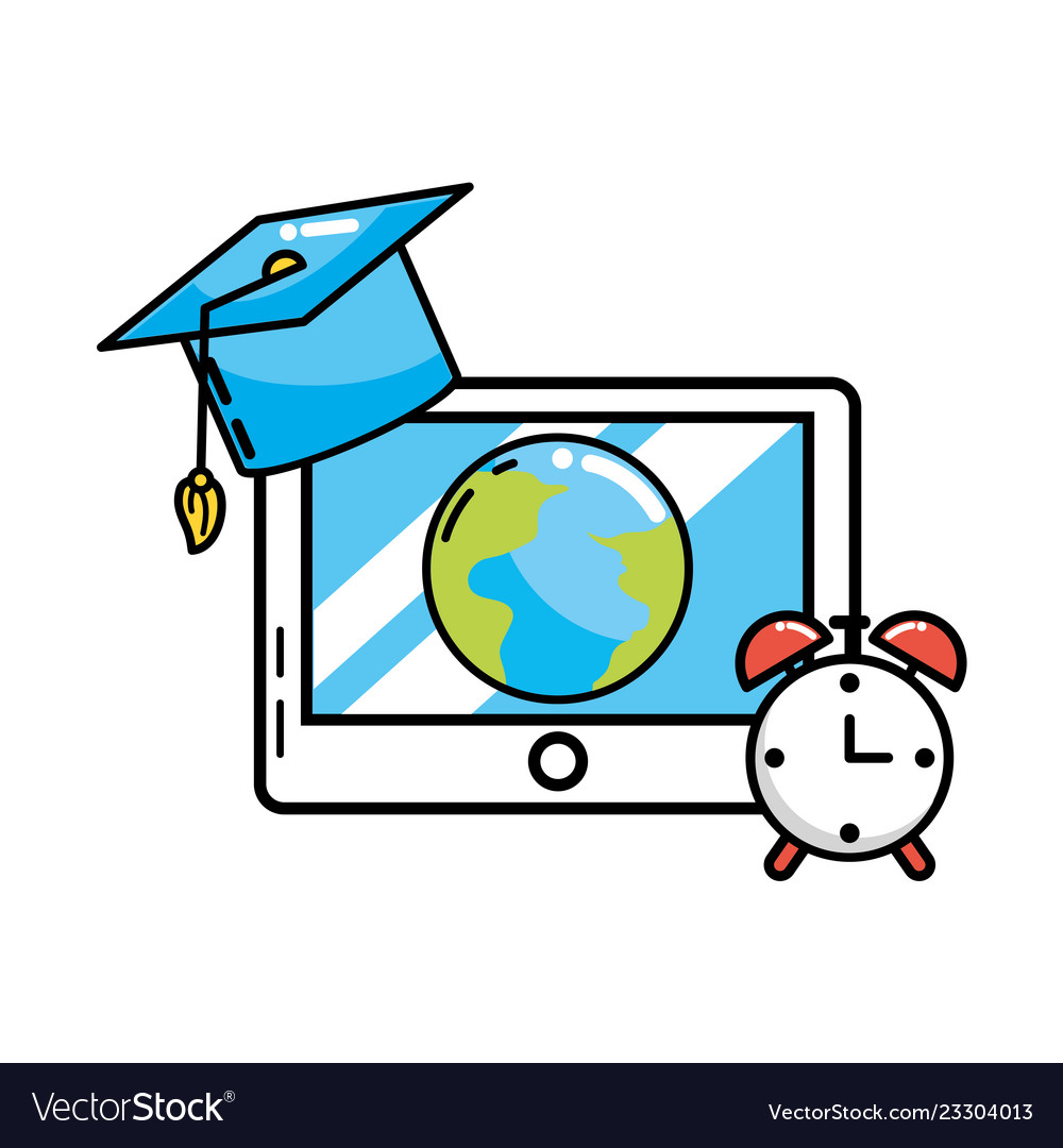 Study element cartoon Royalty Free Vector Image