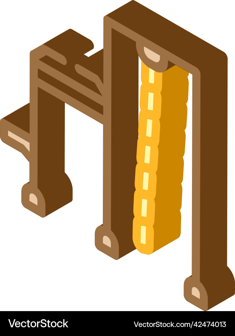 Workout fitness isometric icon Royalty Free Vector Image