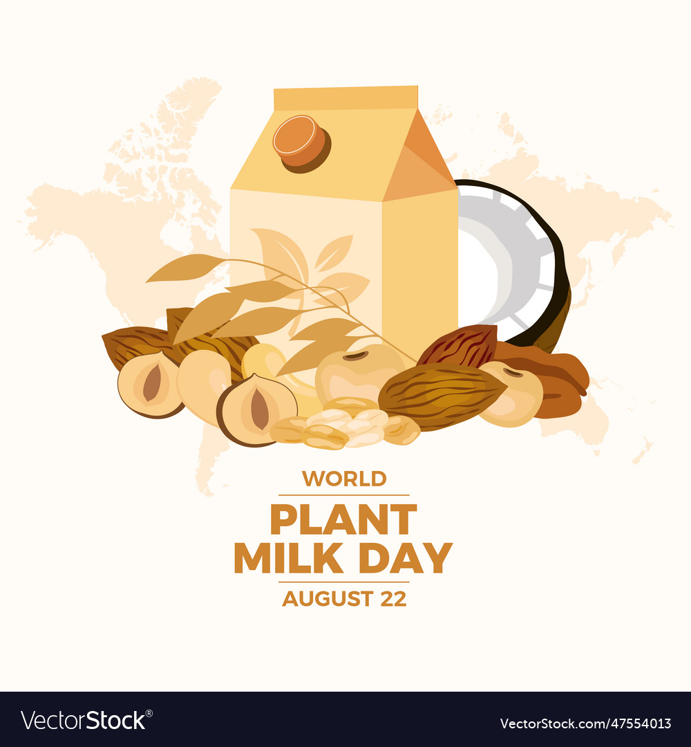 World plant milk day poster Royalty Free Vector Image