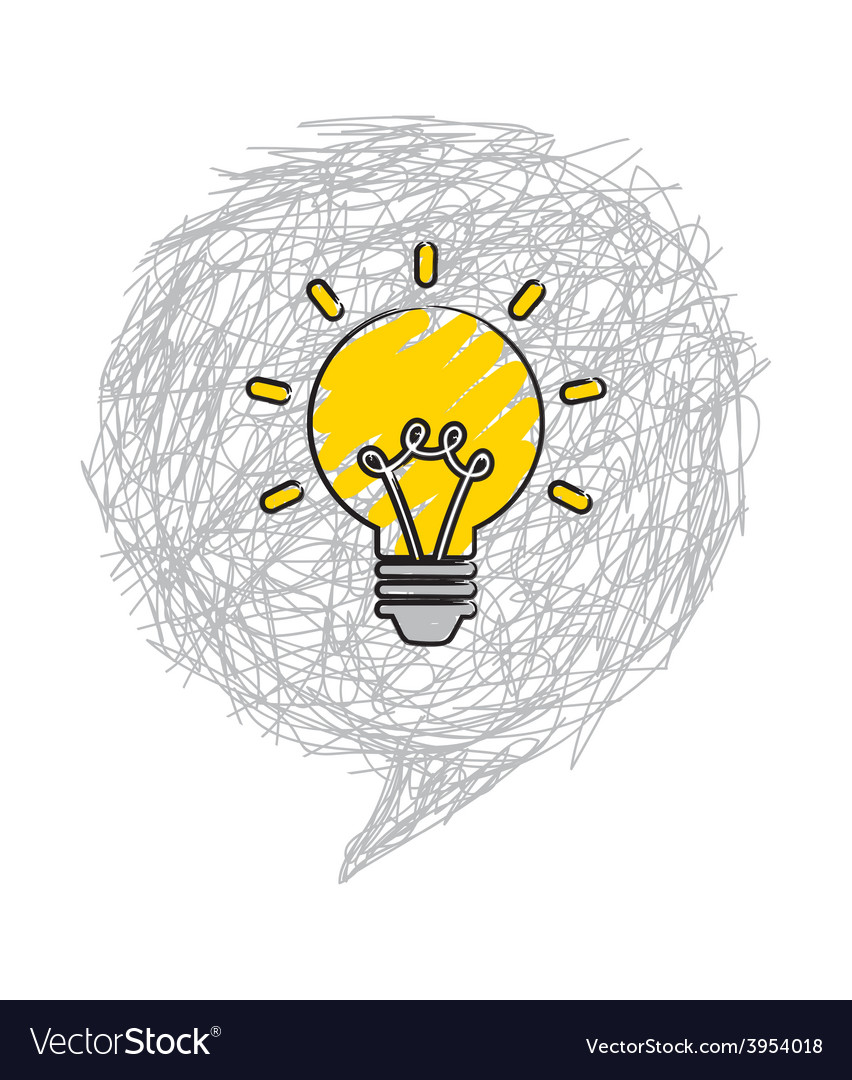 Bulb idea Royalty Free Vector Image - VectorStock