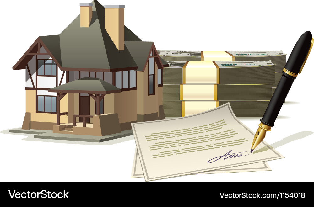 Buying and selling a home Royalty Free Vector Image