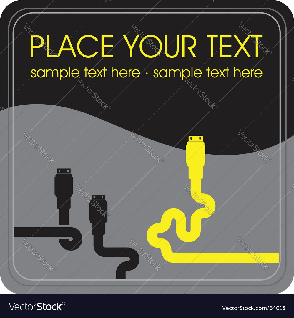 Cable usb Royalty Free Vector Image - VectorStock