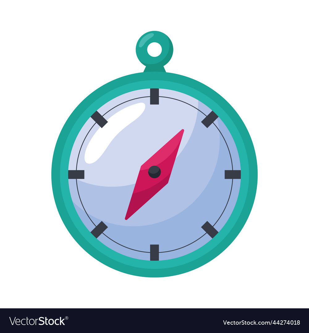 Compass guide device Royalty Free Vector Image