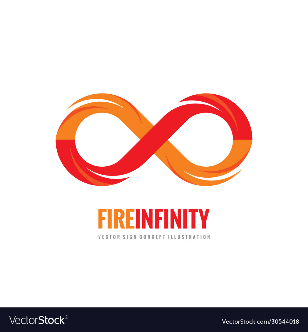 Infinity - logo template concept Royalty Free Vector Image