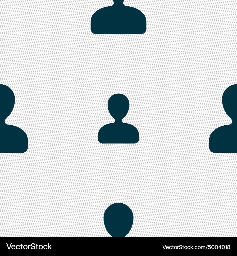 Male silhouette icon sign seamless pattern Vector Image