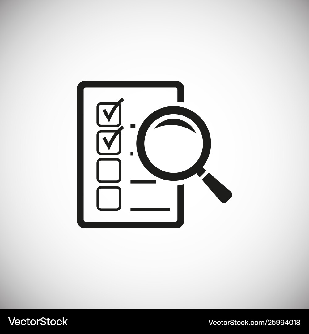 Search related icon on background for graphic Vector Image