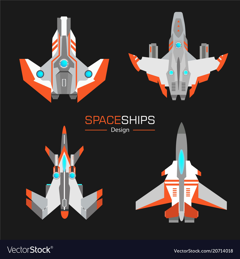 Spaceships Royalty Free Vector Image - VectorStock