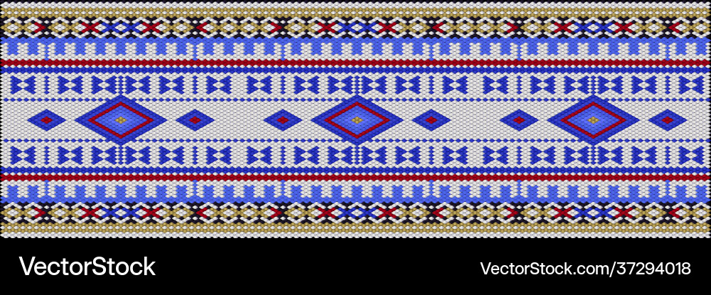 Traditional ethnic ornament for use on fabrics Vector Image