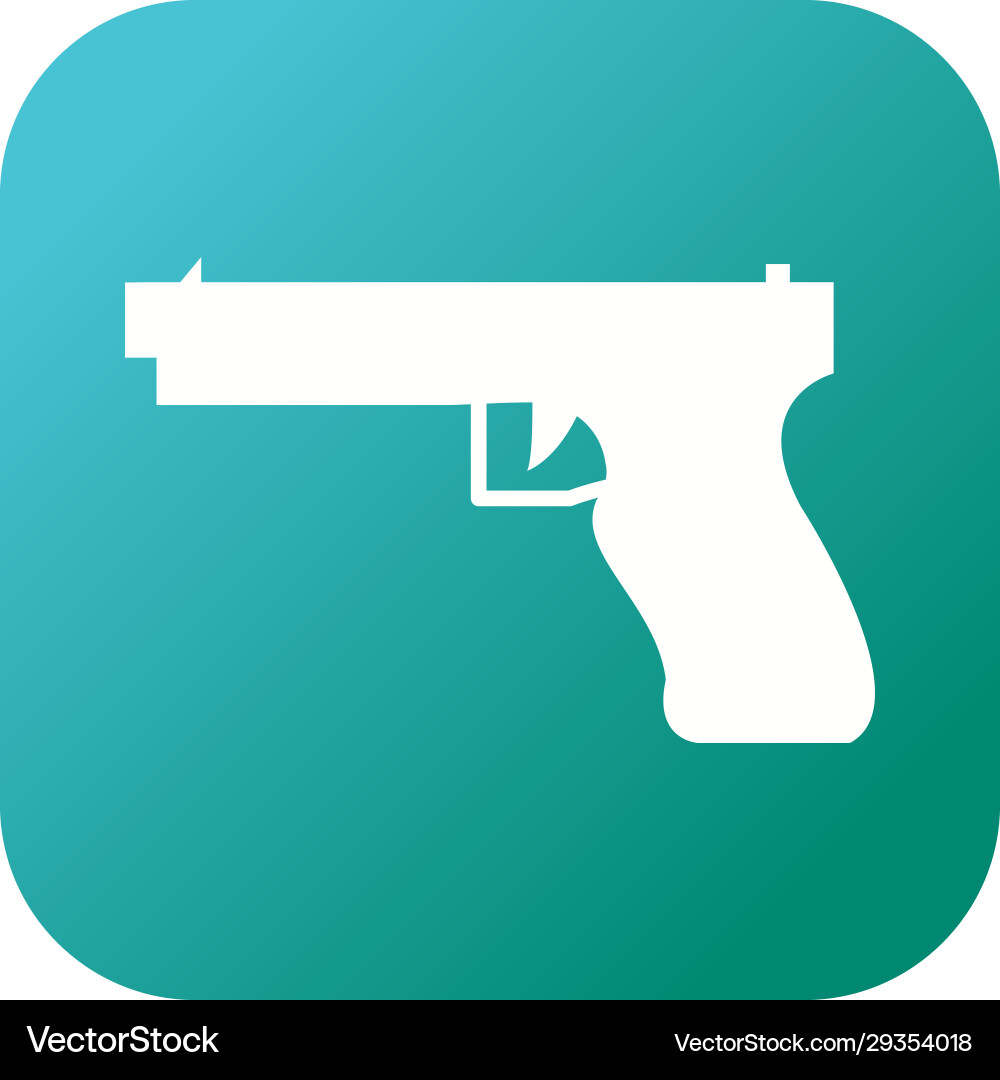 Unique weapon glyph icon Royalty Free Vector Image
