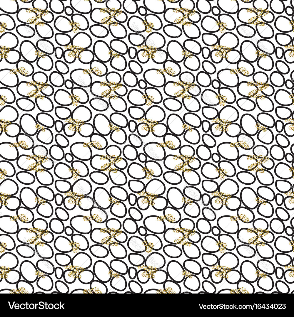 Abstract small black circles seamless pattern Vector Image