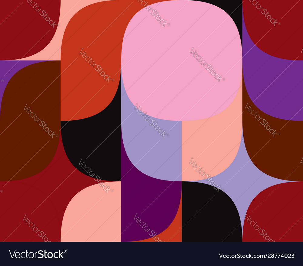 Geometric multicolored pattern simple shapes Vector Image