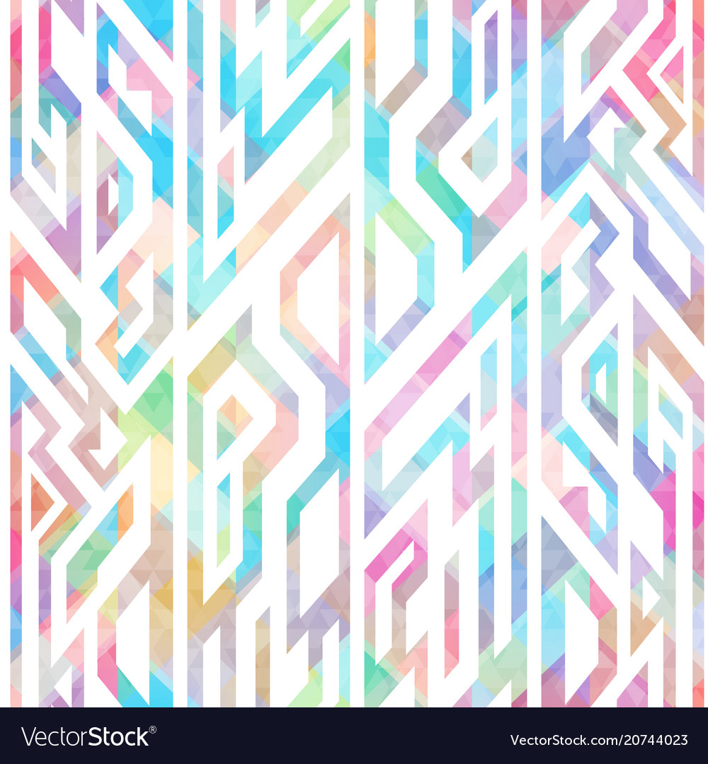Multicolor geometric seamless pattern Royalty Free Vector