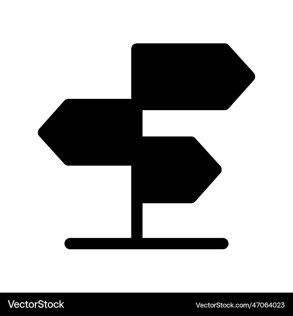 Street sign icon Royalty Free Vector Image - VectorStock