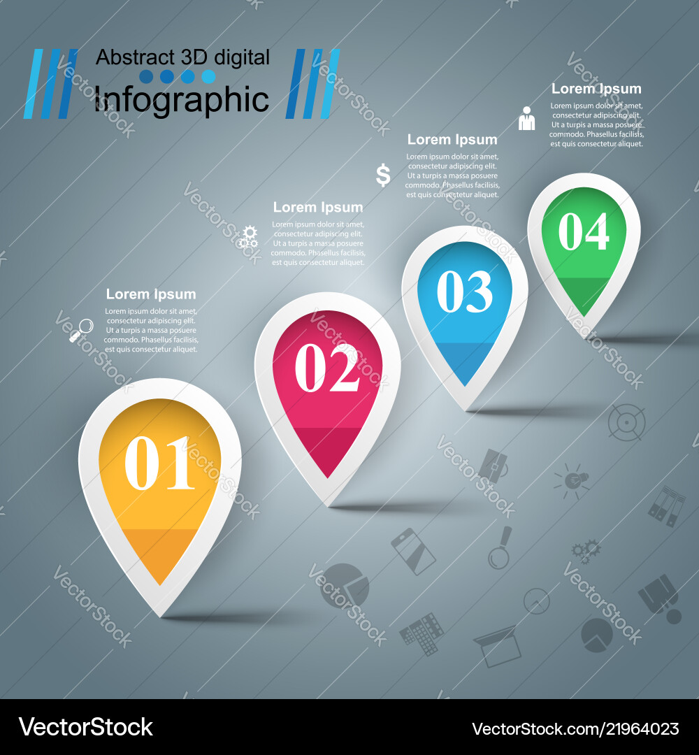 Water icon business infographics Royalty Free Vector Image