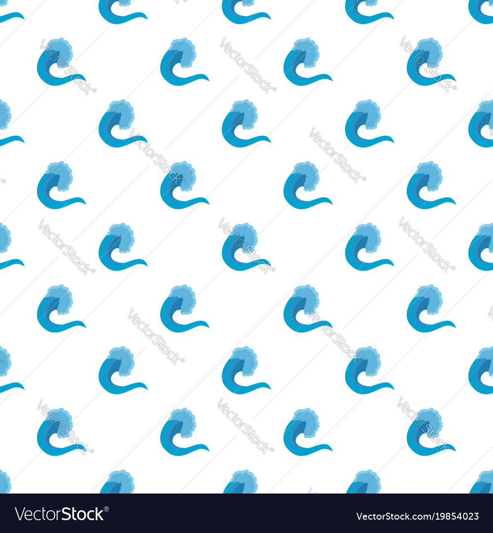 Wave nature pattern seamless Royalty Free Vector Image