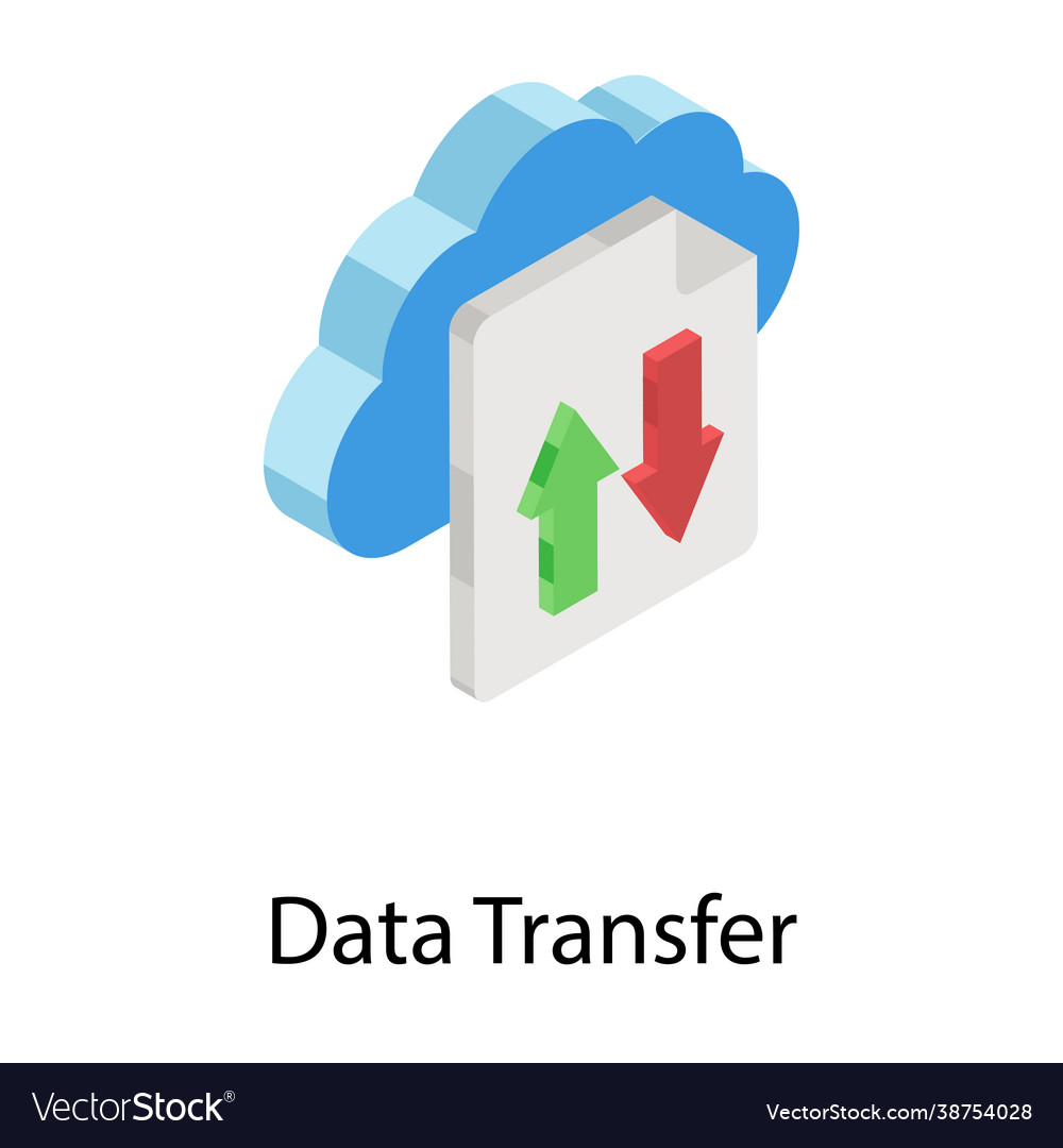 Data transfer Royalty Free Vector Image - VectorStock