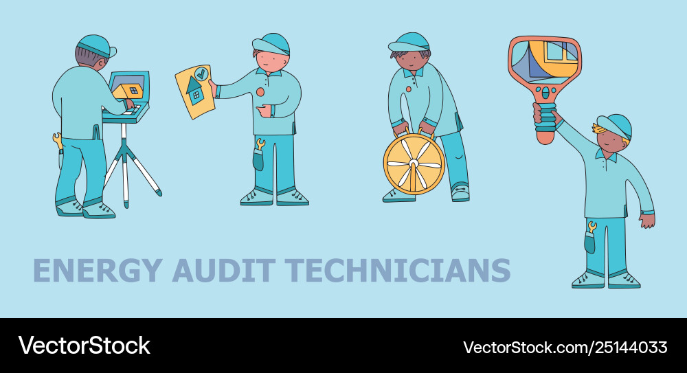 Energy audit similar 1 Royalty Free Vector Image
