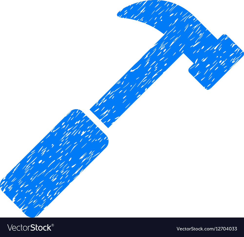 Hammer grainy texture icon Royalty Free Vector Image Hammer grainy texture icon Royalty Free Vector Image