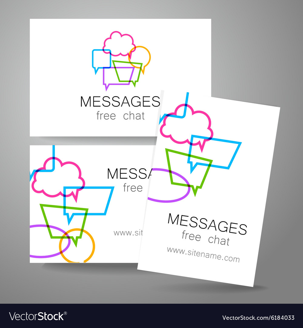Messages logo Royalty Free Vector Image - VectorStock