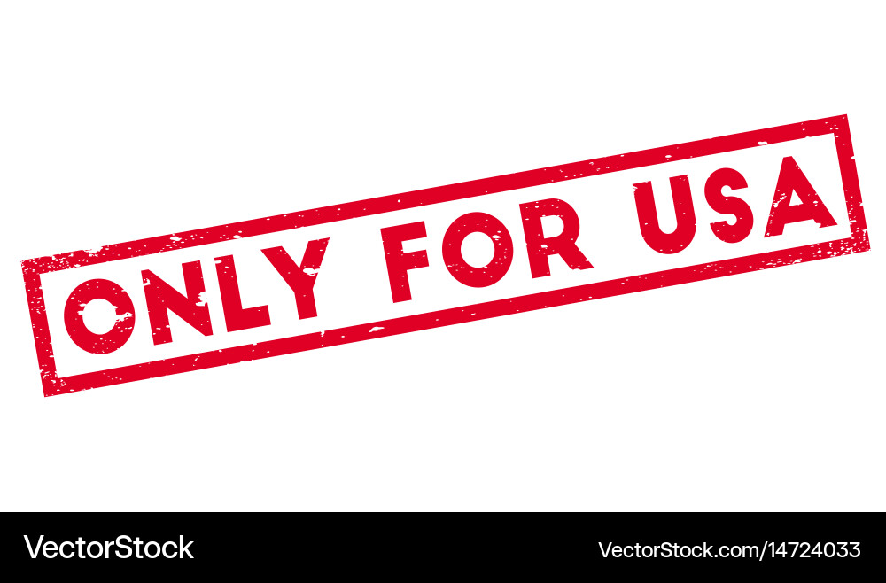Only for usa rubber stamp Royalty Free Vector Image