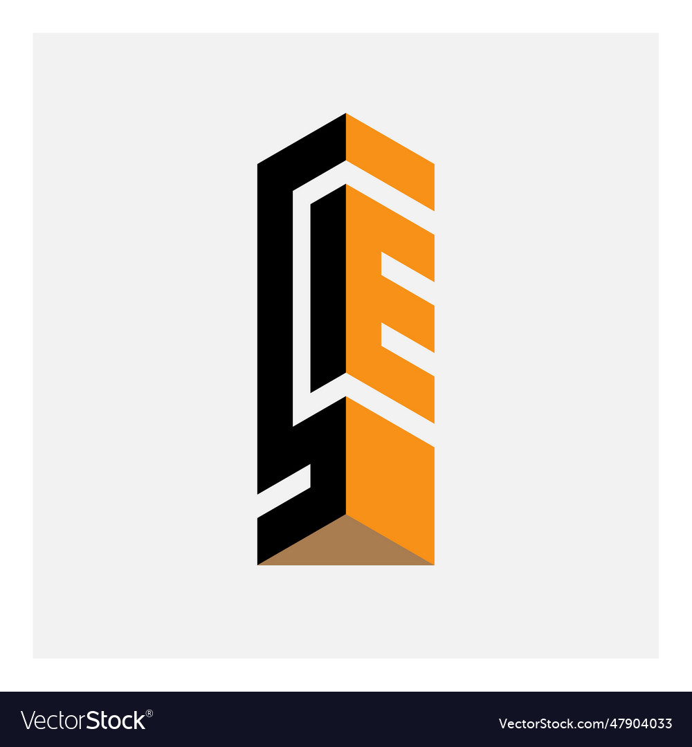 S and e initials monogram or logotype design Vector Image