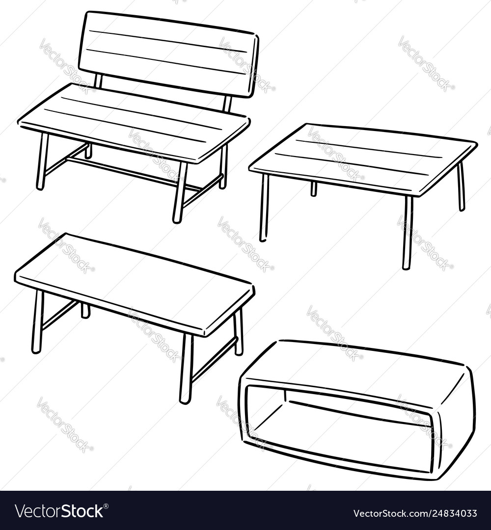 Set bench Royalty Free Vector Image - VectorStock