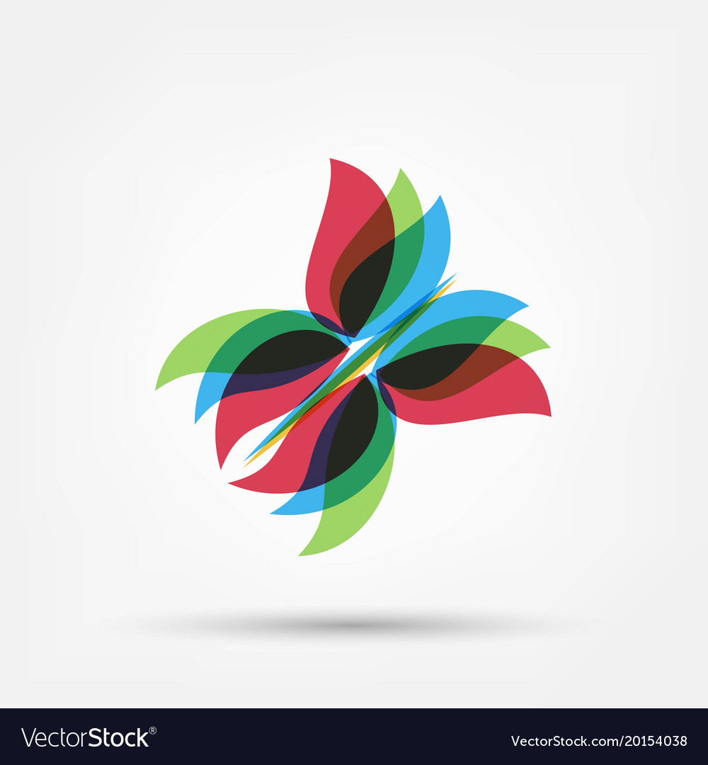 Abstract butterfly shape Royalty Free Vector Image