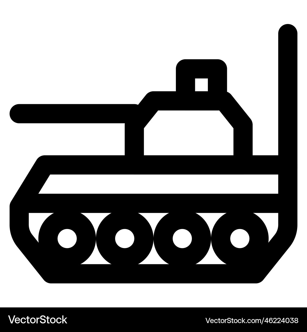 An armored combat vehicle tank Royalty Free Vector Image