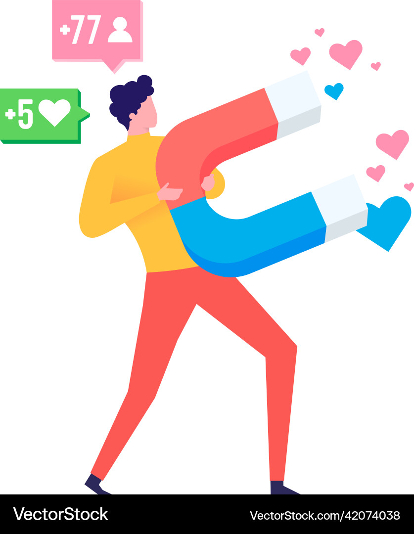 Auto like bot icon for social media Royalty Free Vector