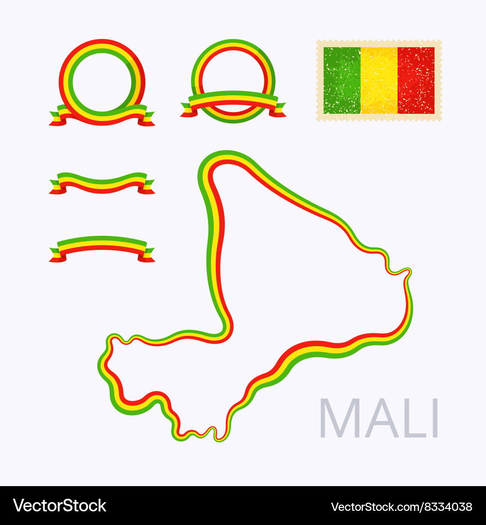Colors of mali Royalty Free Vector Image - VectorStock