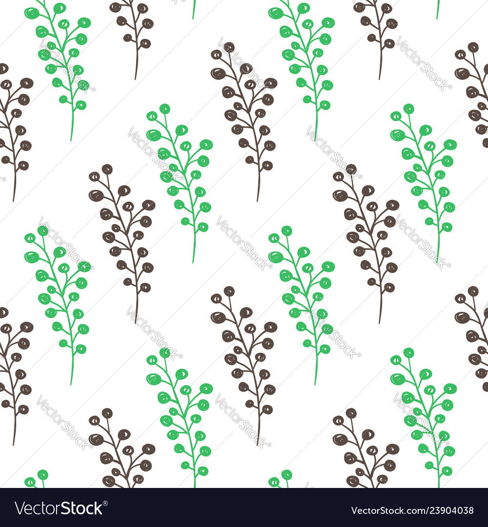 Spring floral seamless pattern Royalty Free Vector Image