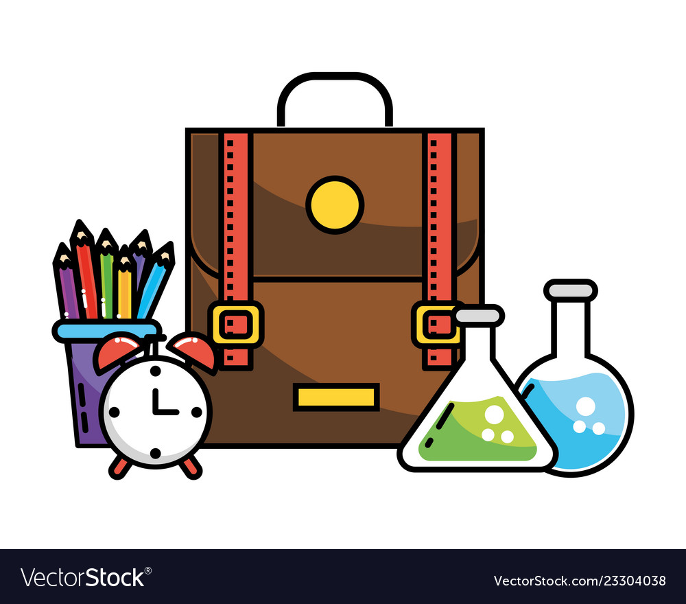 Study element cartoon Royalty Free Vector Image