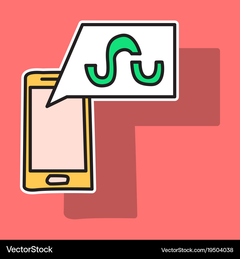 Stumbleupon color glossy icon realistic logo Vector Image