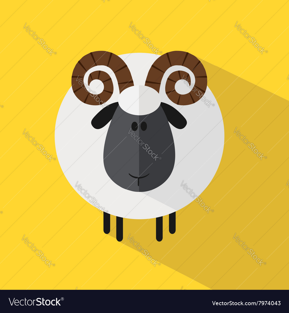 Cute ram background Royalty Free Vector Image - VectorStock