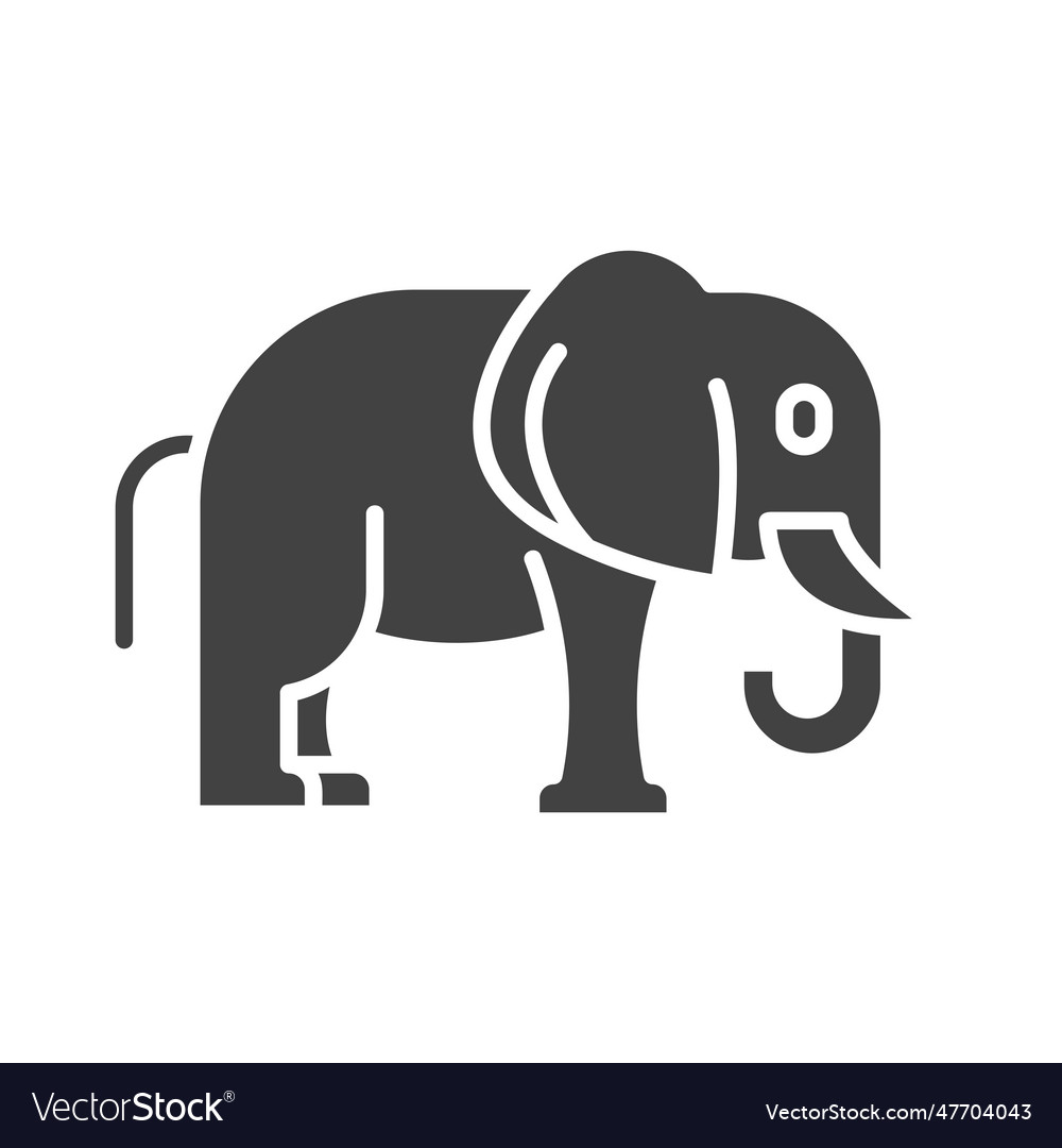 Elephant icon image Royalty Free Vector Image - VectorStock