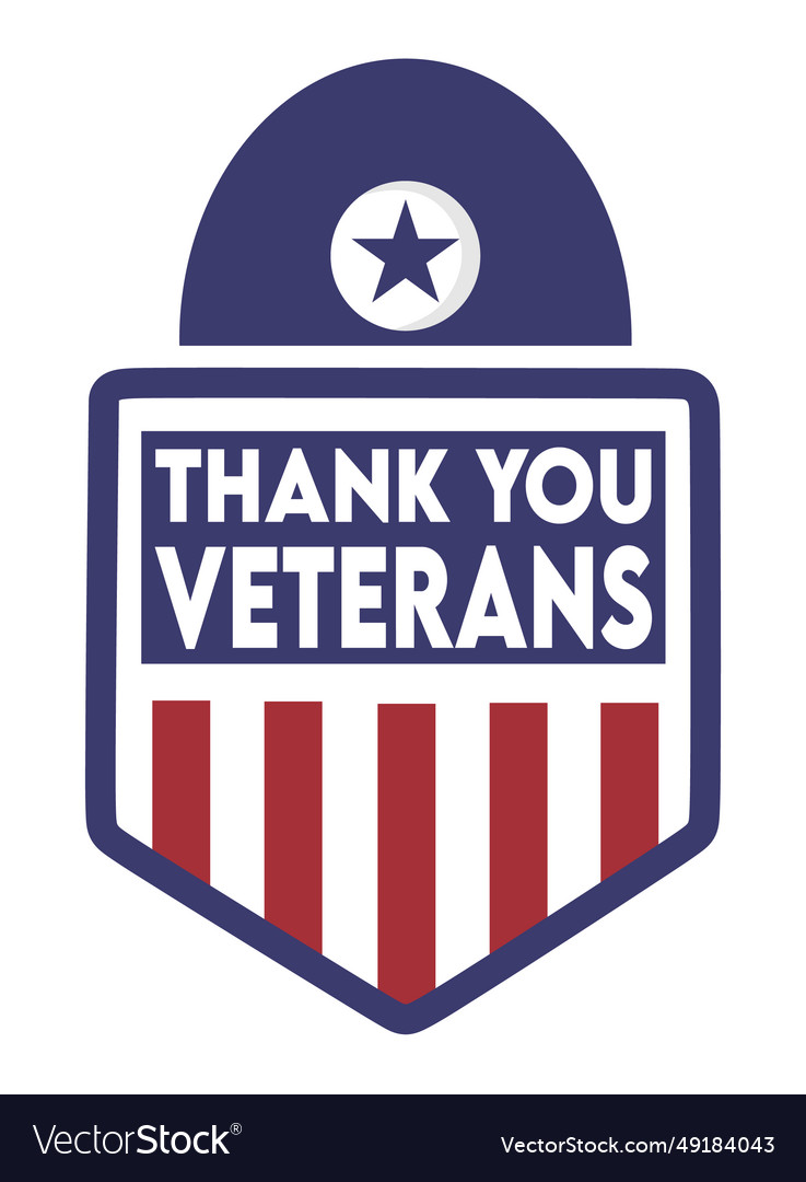 Happy veterans day honoring all who served Vector Image