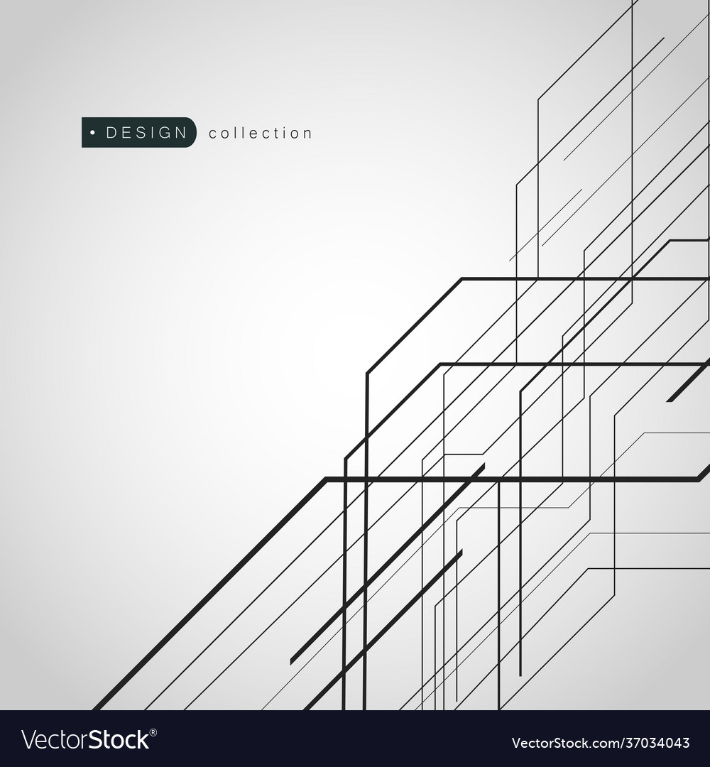 Lines concept pattern and technology modern Vector Image