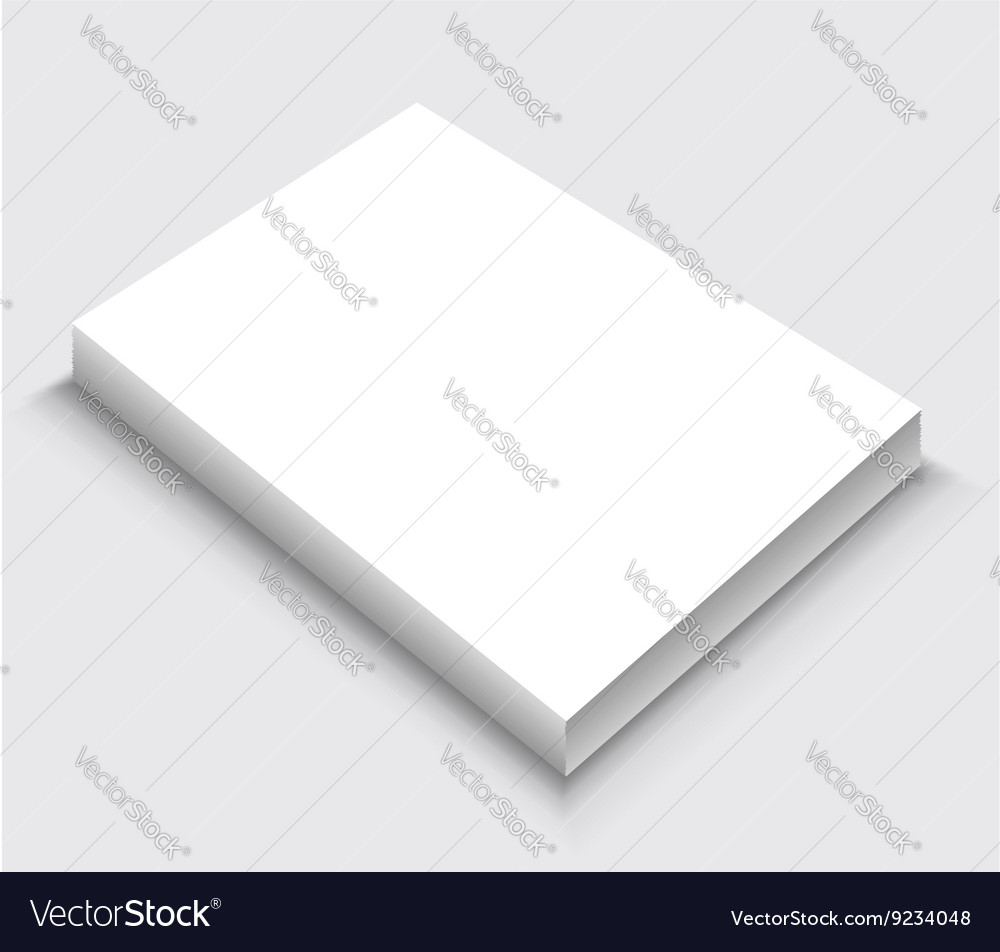 A4 paper stack Royalty Free Vector Image - VectorStock